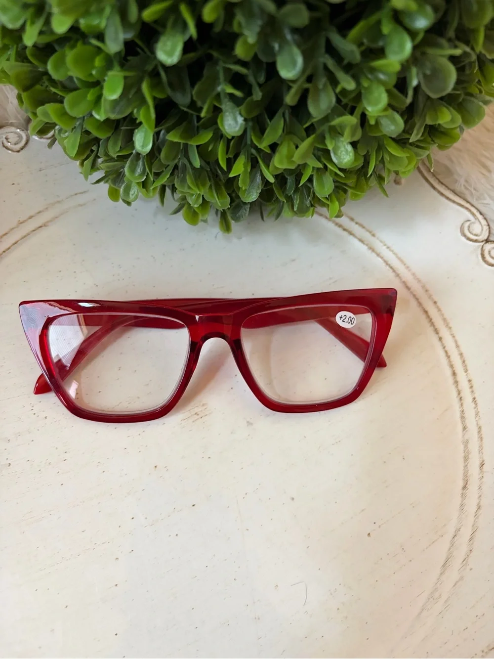 Accessories | Red Cat Eye Reading Glasses 25 | Poshmark